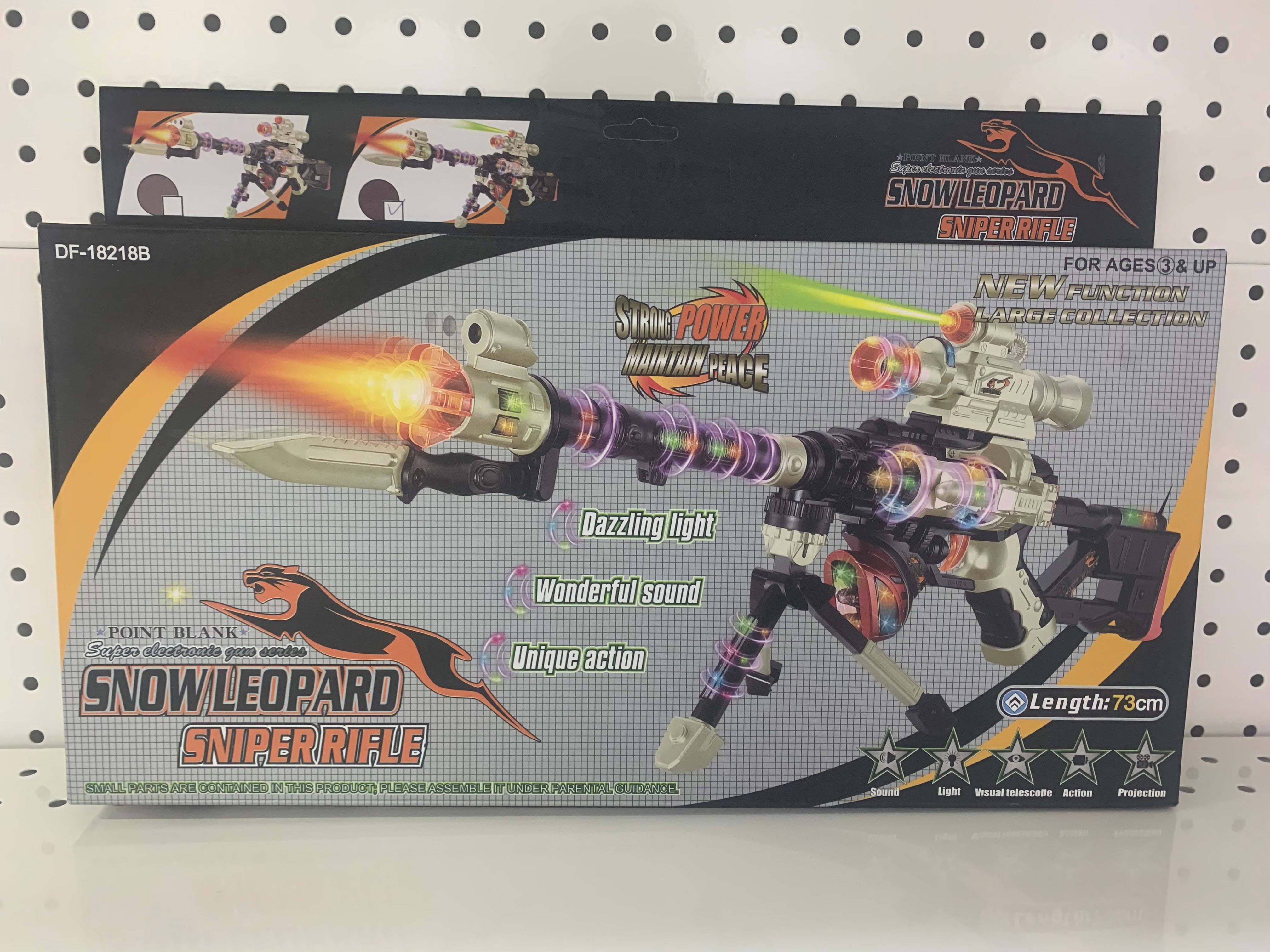 LED Snow Leopard Sniper Rifle Gun | Imaginarium Tech & Toys