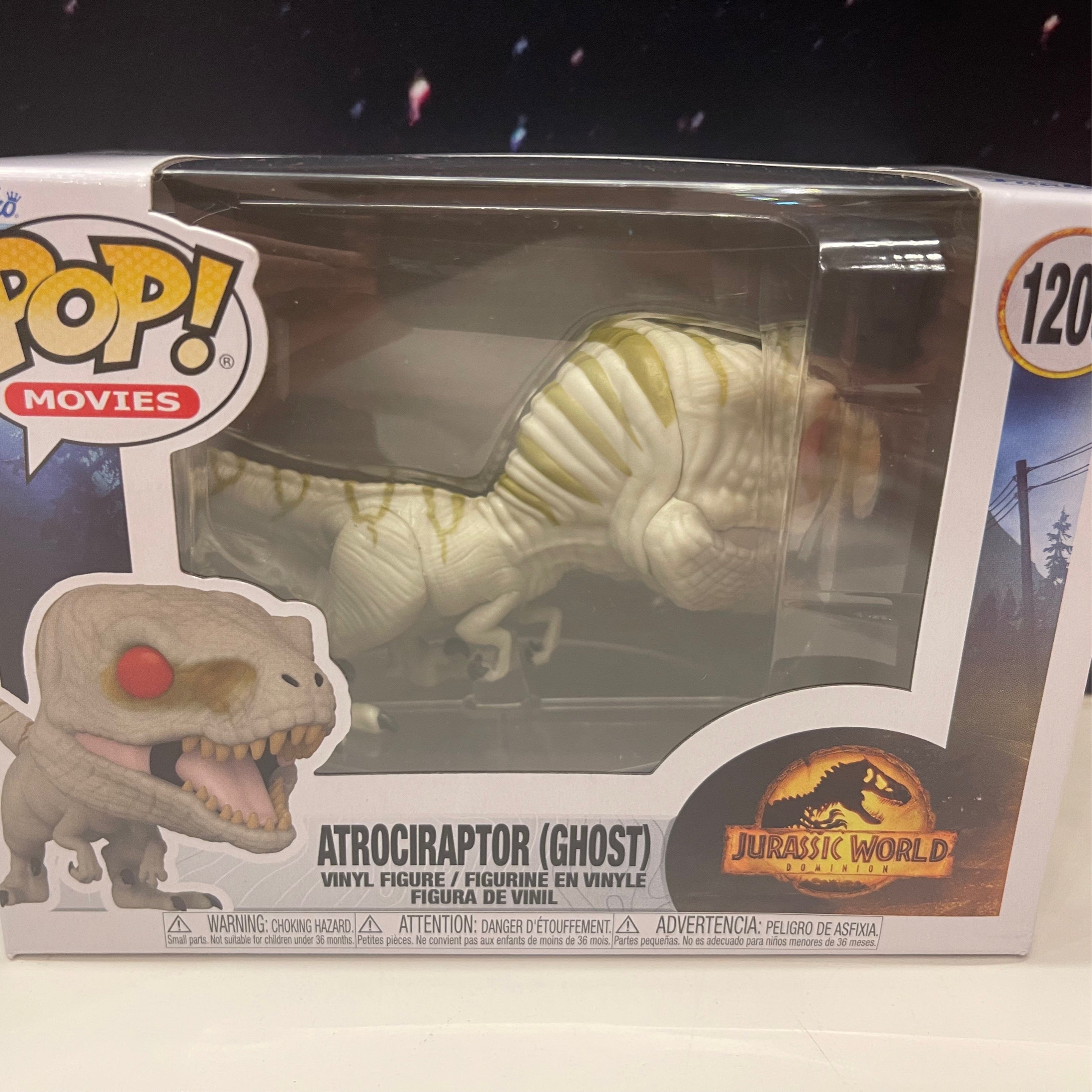 Funko Pop! Movies Jurassic World Dominion Atrociraptor (Ghost) 1205 ...