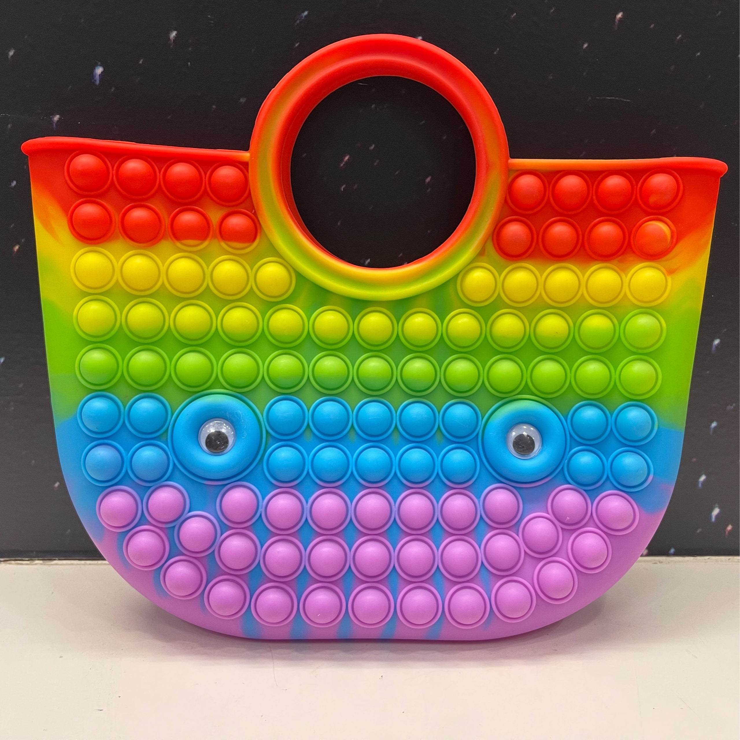 Push Pop It Large Purse Bag Eyes Bubble Sensory Fidget Toy ...