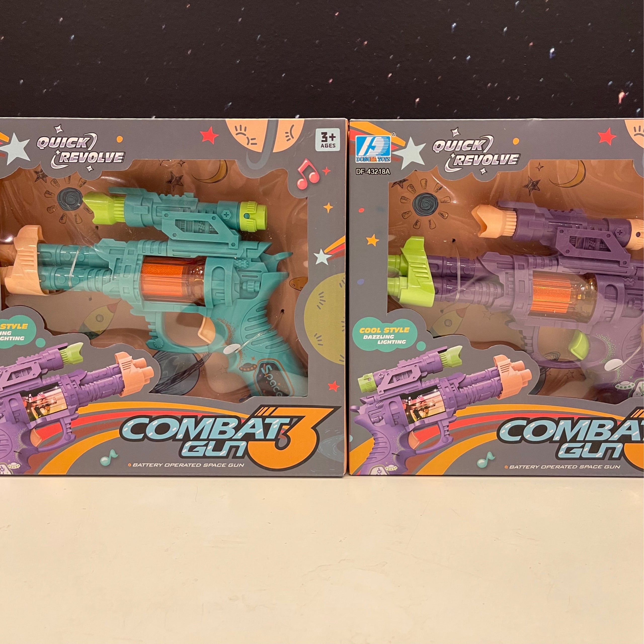 LED Space Combat Quick Revolve Scope Gun | Imaginarium Tech & Toys