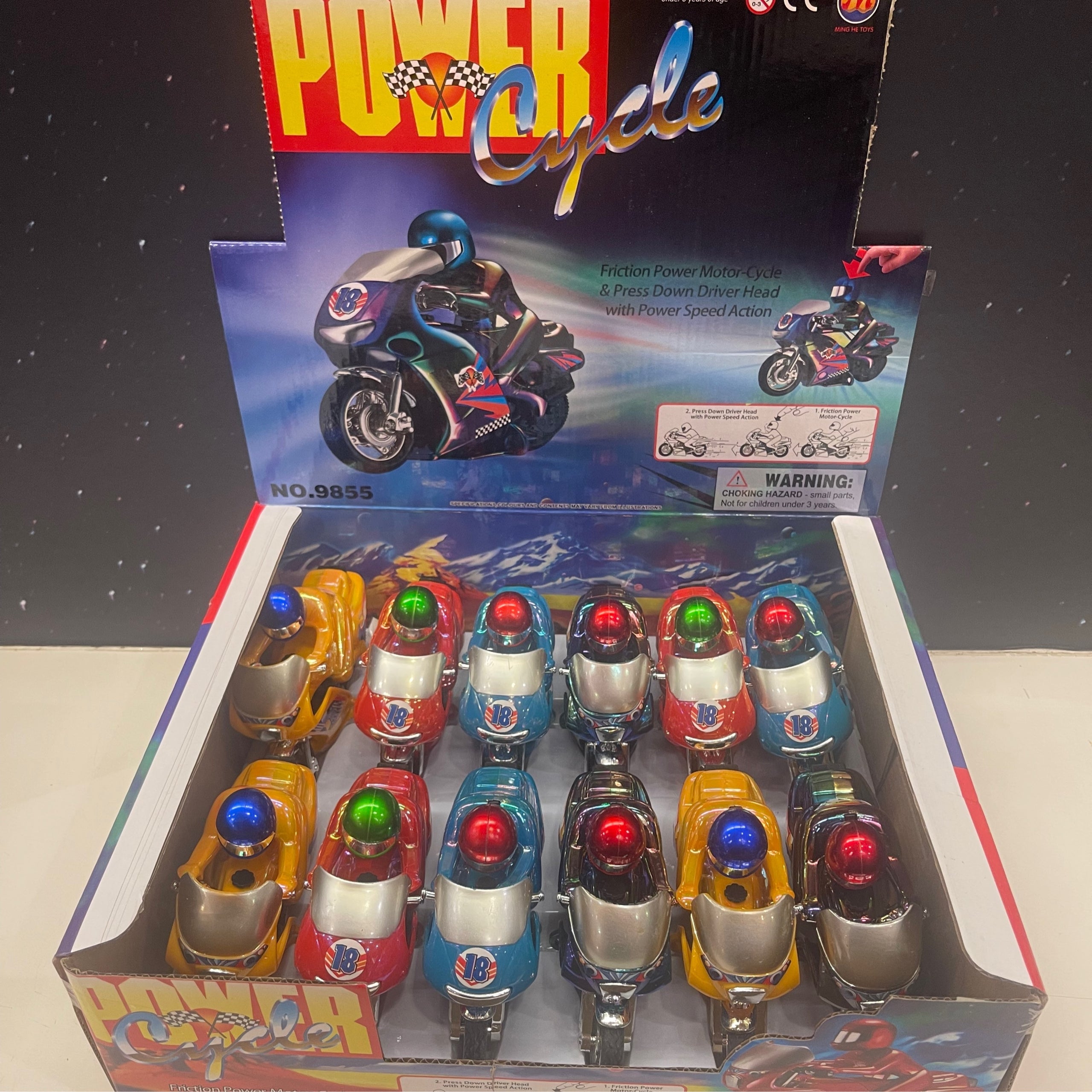 Die Cast Metal Pull Back Friction Power Cycle Motorcycle | Imaginarium ...