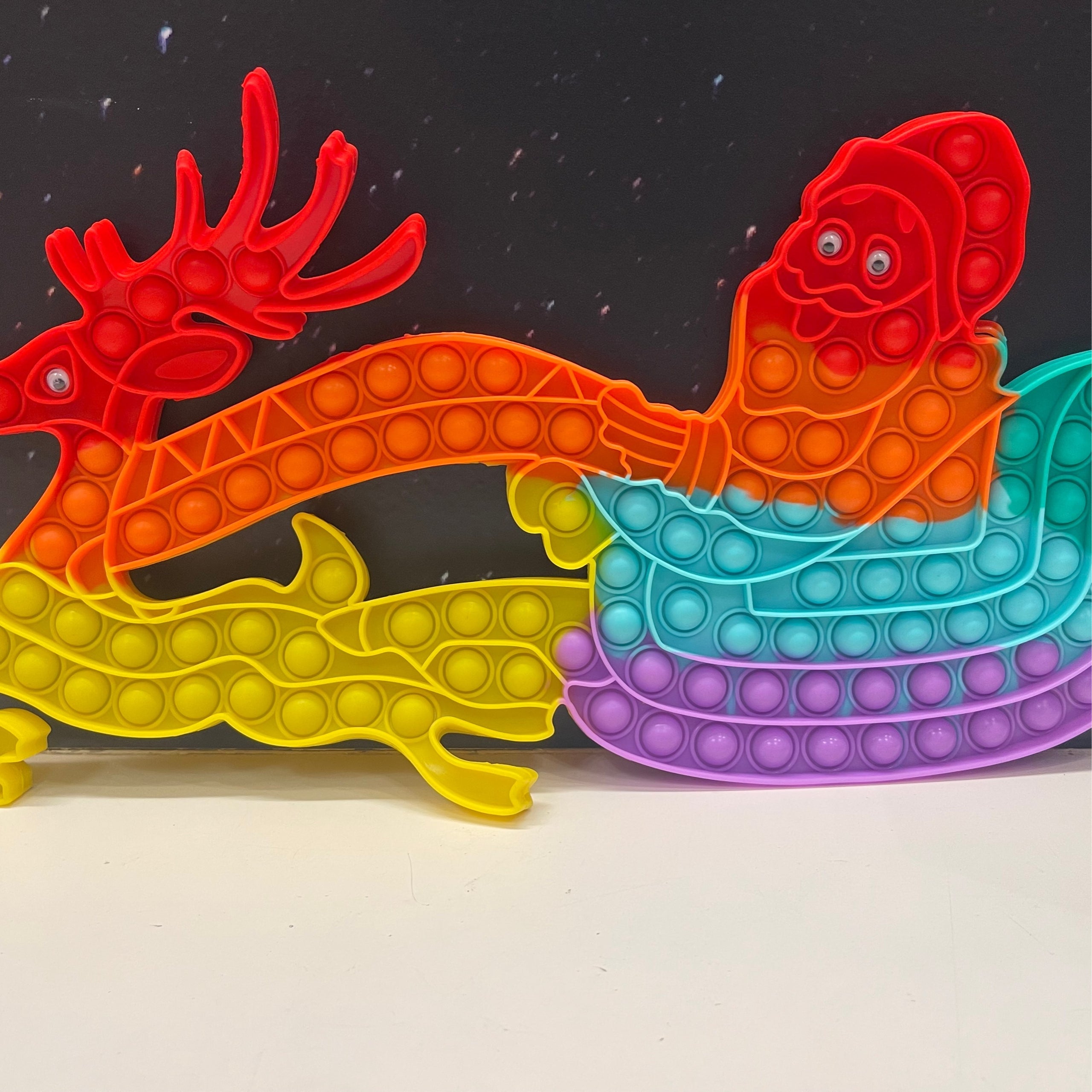 Push Pop It XL Christmas Santa & Reindeer Bubble Sensory Fidget Toy ...